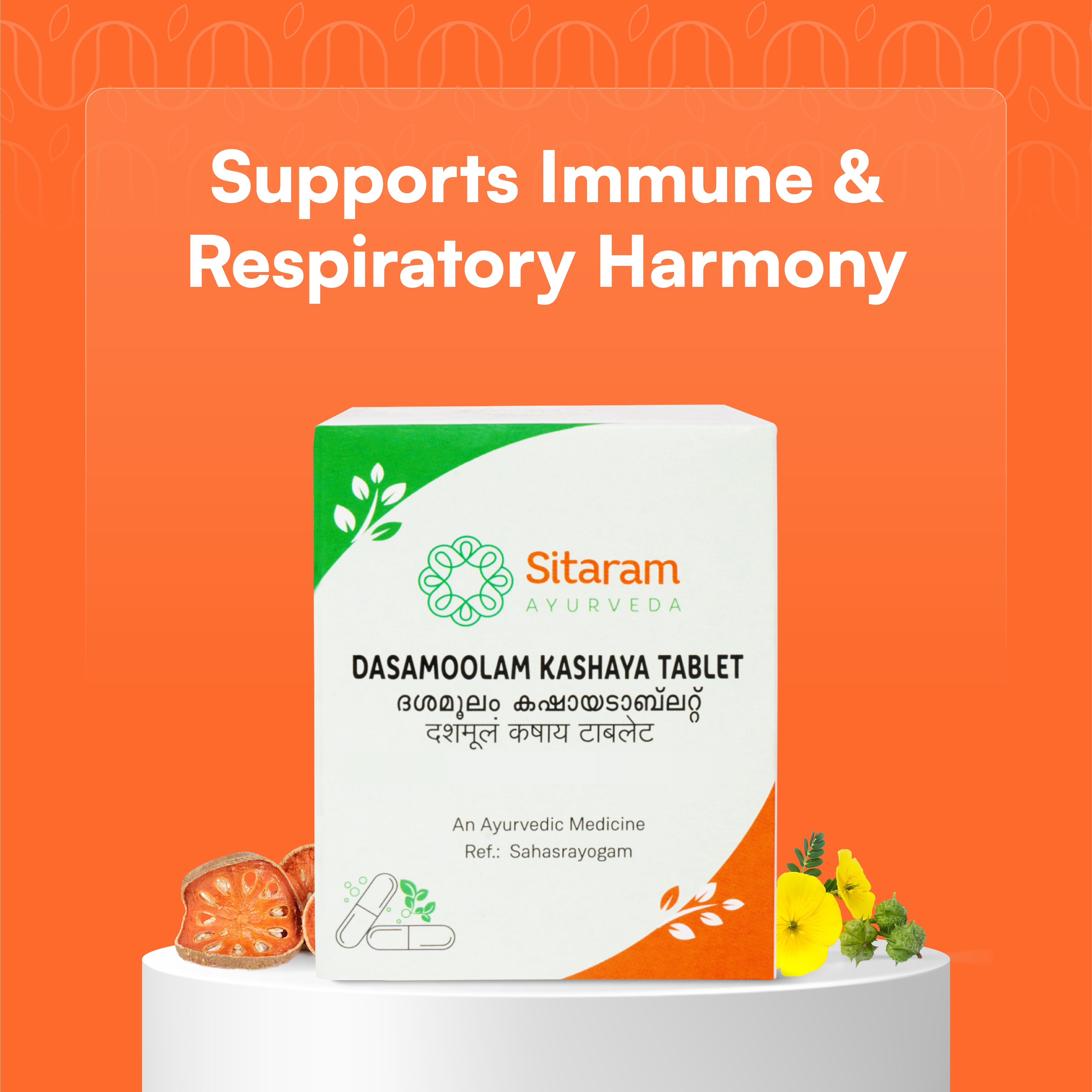 DASAMOOLAM KASHAYAM TABLET 50 NOS - Sitaram Ayurveda Store